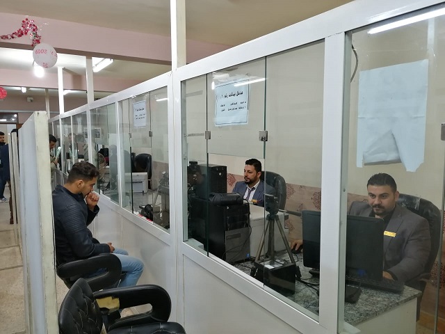 Data entry station staff