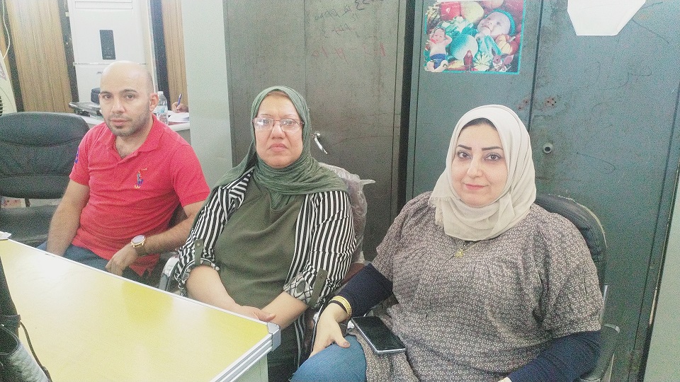 person in charge ziad tariq abdul latif wijdan karim hussein lamia ...